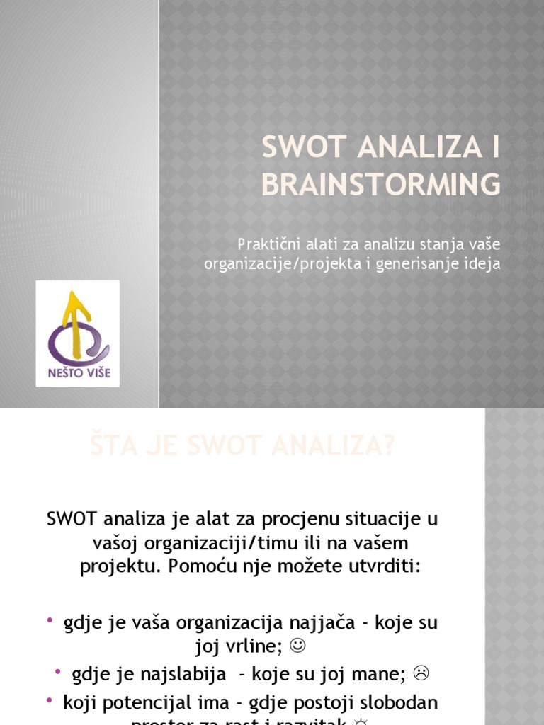 4 Swot Analiza I Brainstorming | PDF