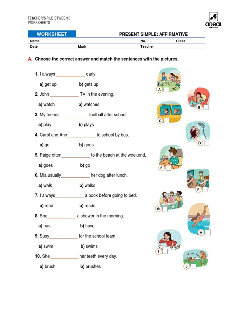 Present Simple Affirmative | PDF