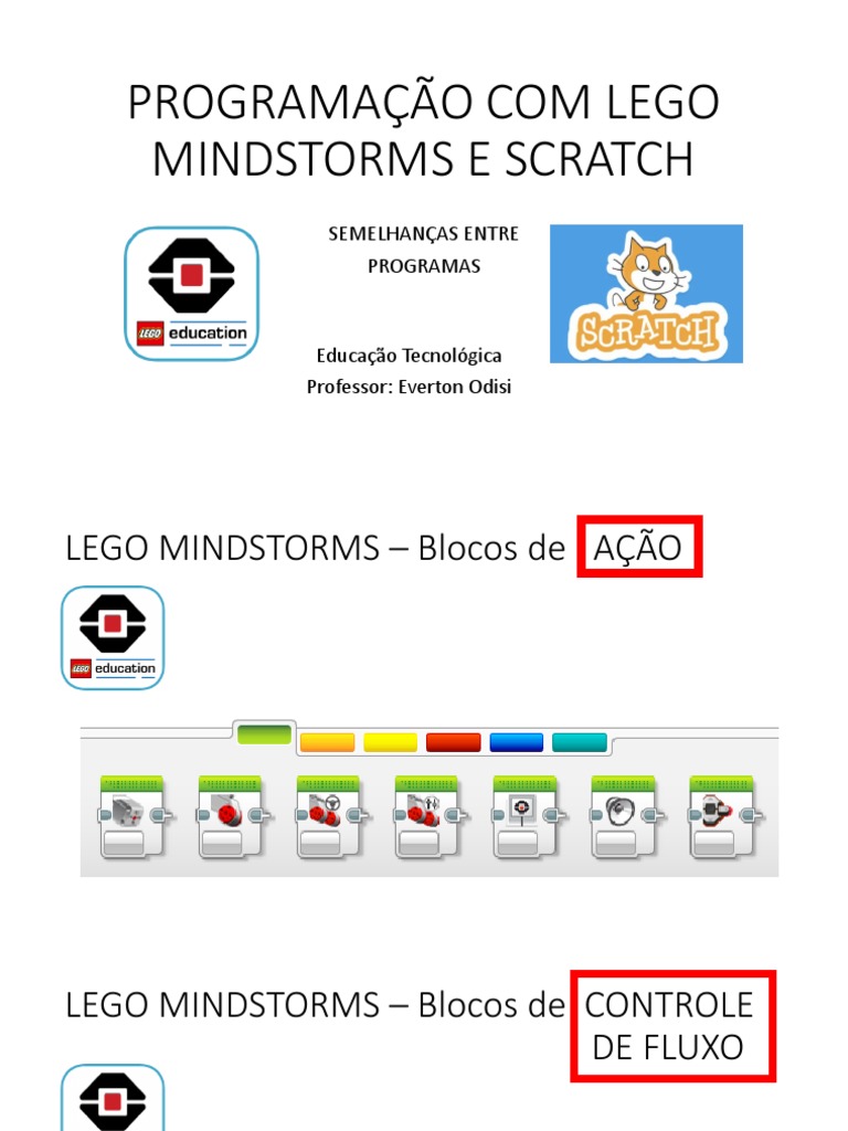 Programação Com Lego Mindstorms E Scratch Pdf Swift Linguagem De Programação Informática