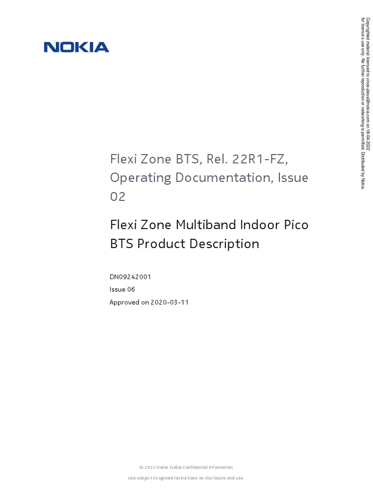 Flexi Zone Multiband Indoor Pico BTS Product Description | PDF | Lte ...