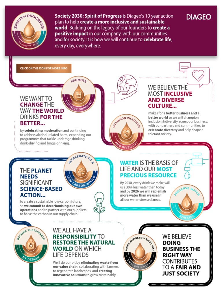 Diageo2030 Infographic | PDF | Supply Chain | Low Carbon Economy