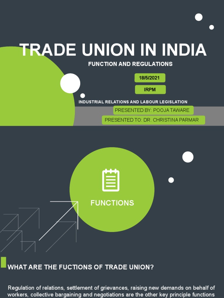 Trade Union - Functions and Regulations. IRPM | PDF | Audit ...