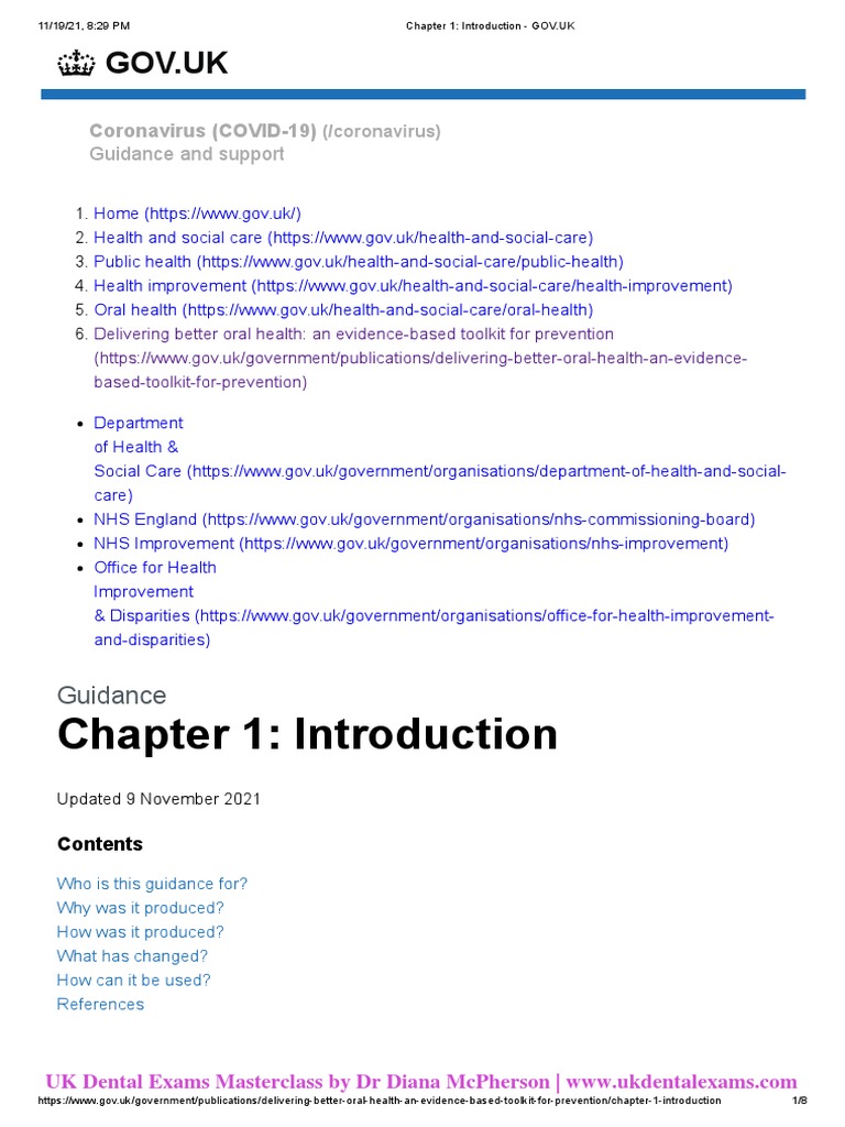 Important Delivering Better Oral Health 2021 Pdf Dentistry