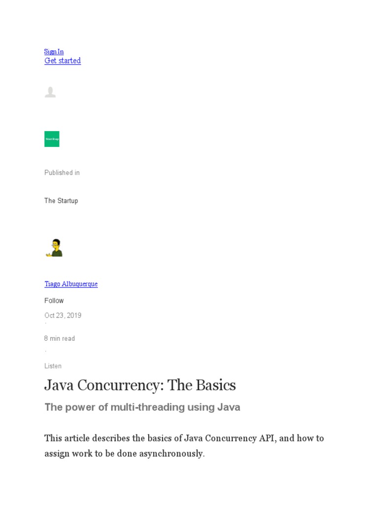 Concurrecny Java 8 | PDF | Programming | Constructor (Object Oriented ...