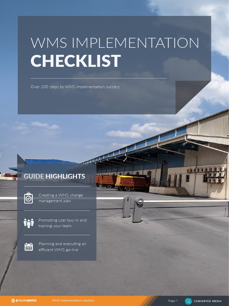 Wms Implementation Checklist | PDF | Warehouse | Supply Chain