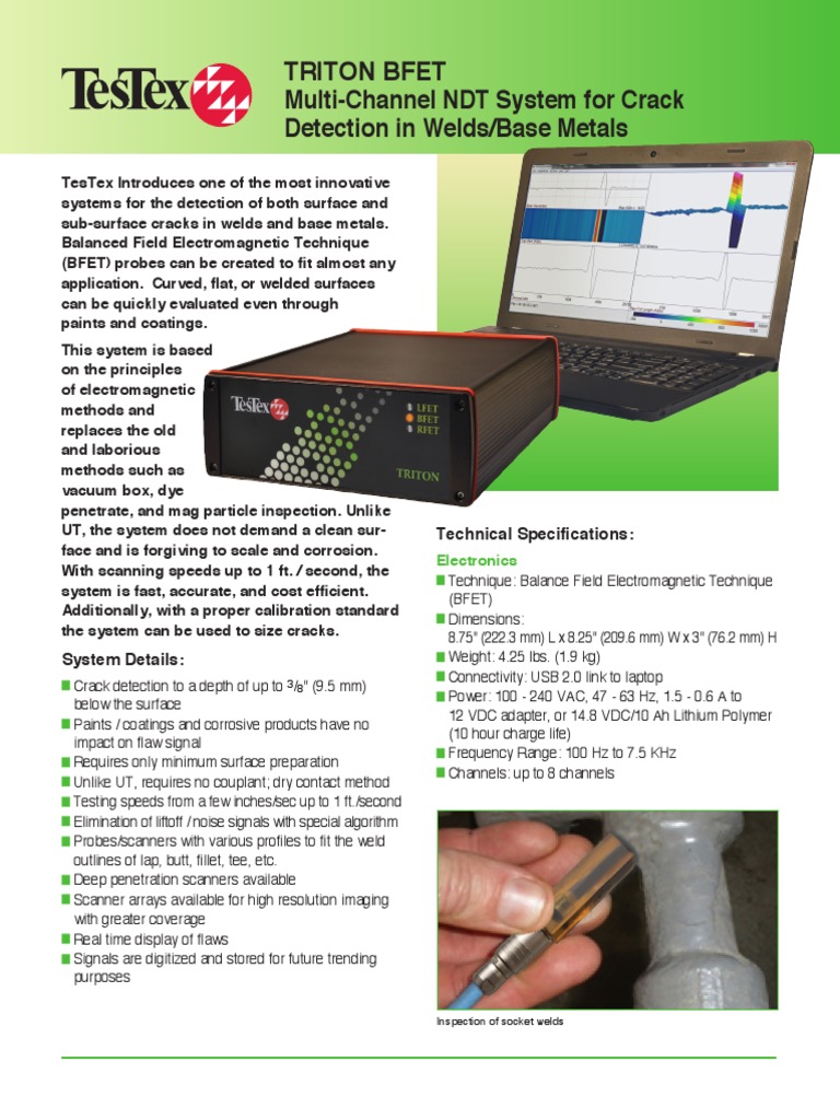 Triton BFET: Advanced Crack Detection | PDF | Image Scanner ...