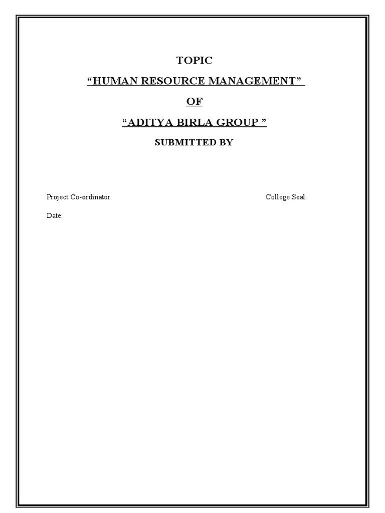 HRM Project Ultra Tech Cement | PDF | Turnover (Employment) | Lime ...