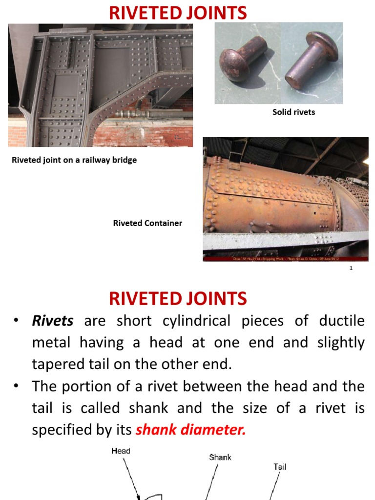 9 Riveted Joints | PDF | Rivet | Mechanical Engineering