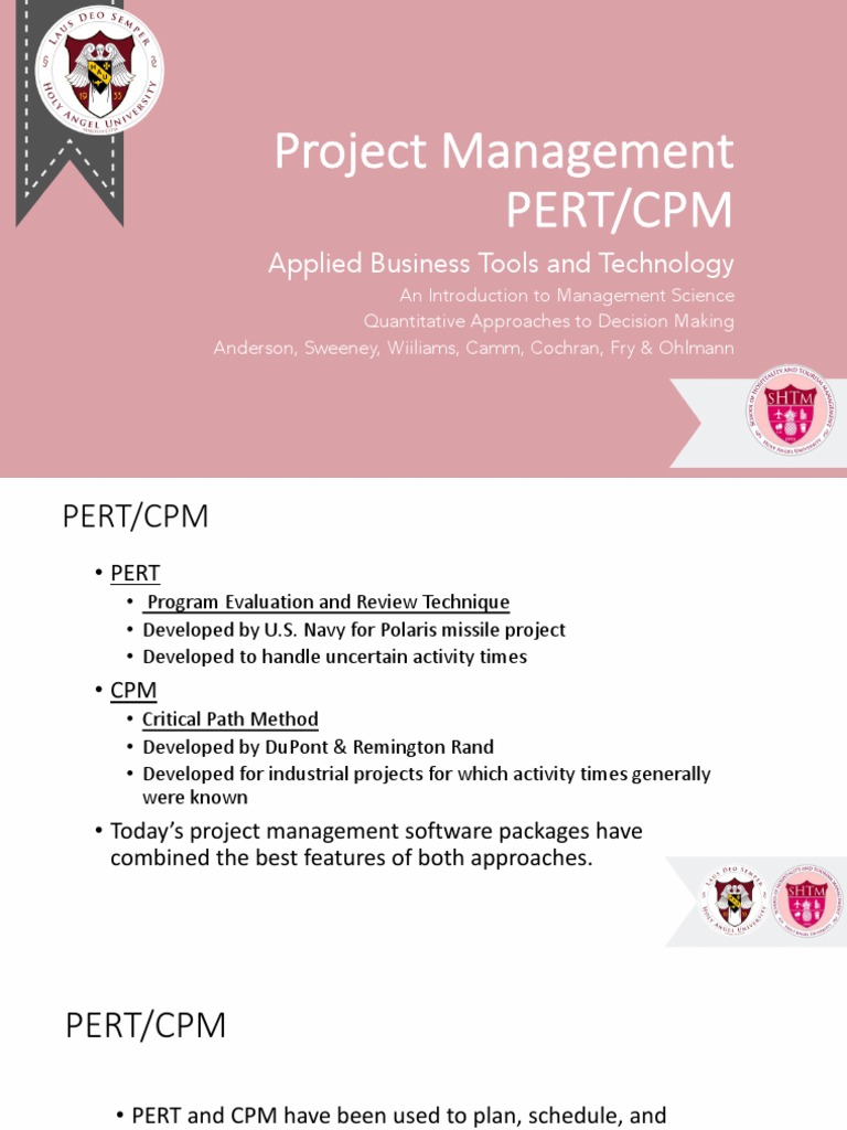 5 Pert CPM | PDF | Project Management | Business Process