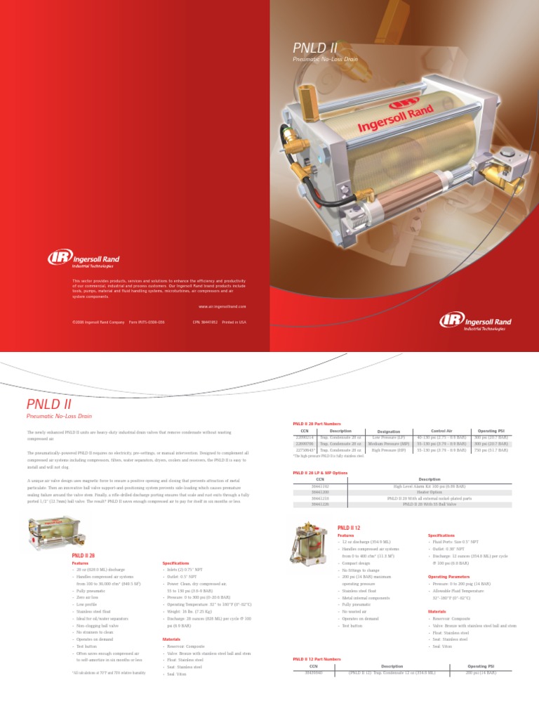PNLD II Brochure - Us | PDF | Valve | Gas Compressor