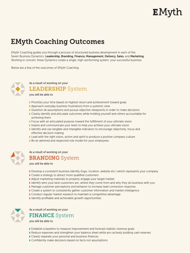 Coaching Outcomes | Download Free PDF | Sales | Marketing