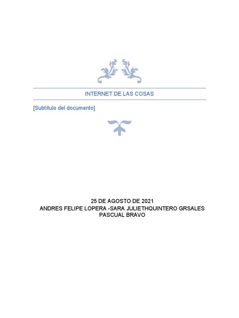 Qué Es Internet de Las Cosas | PDF | Internet de las Cosas | Logística