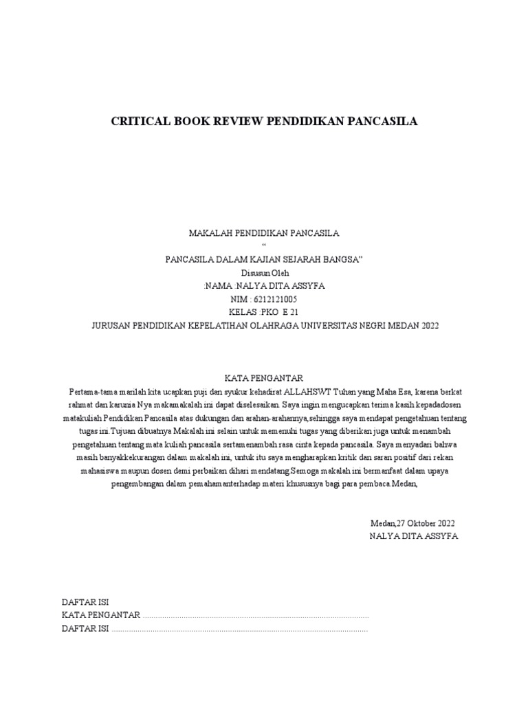CBR Pendidikan Pancasila | PDF