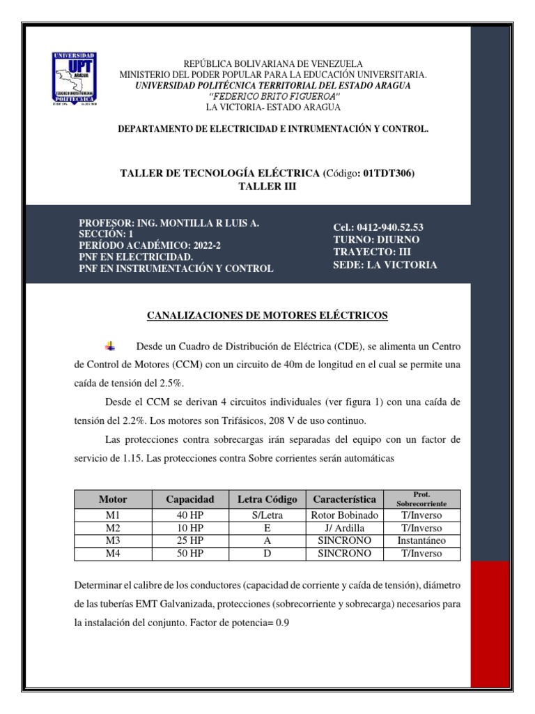 Taller de Tecnologia Electrica - Taller Iii | PDF | Ingenieria Eléctrica | Cantidades fisicas