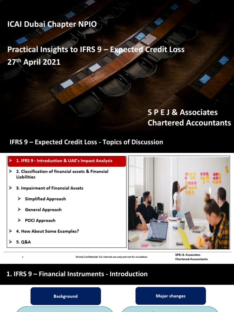 1 Icai Dubai Ifrs 9 Expected Credit Loss Final Pdf International