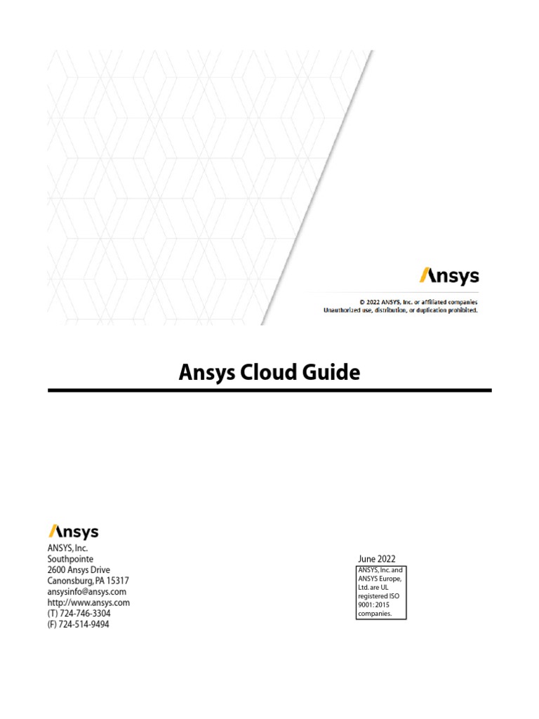 Ansys Cloud Guide | PDF | Cloud Computing | Desktop Virtualization