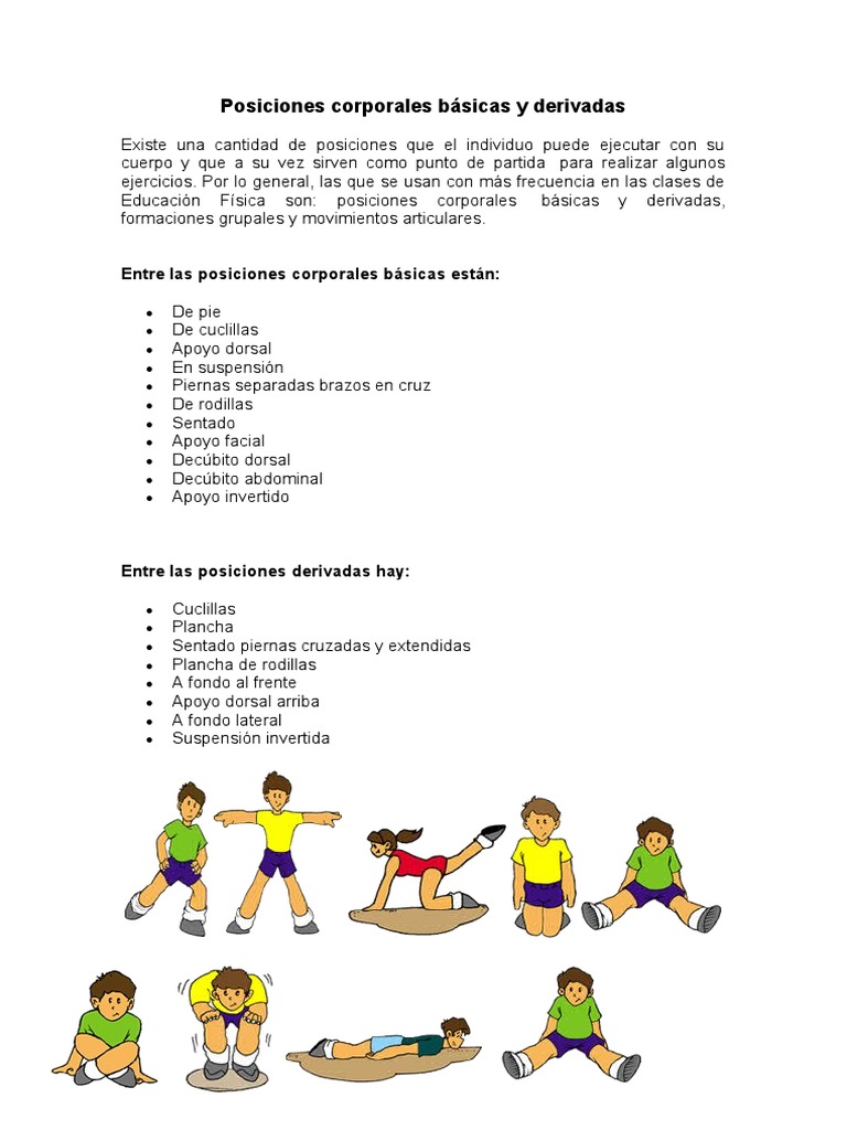 Posiciones Corporales | PDF
