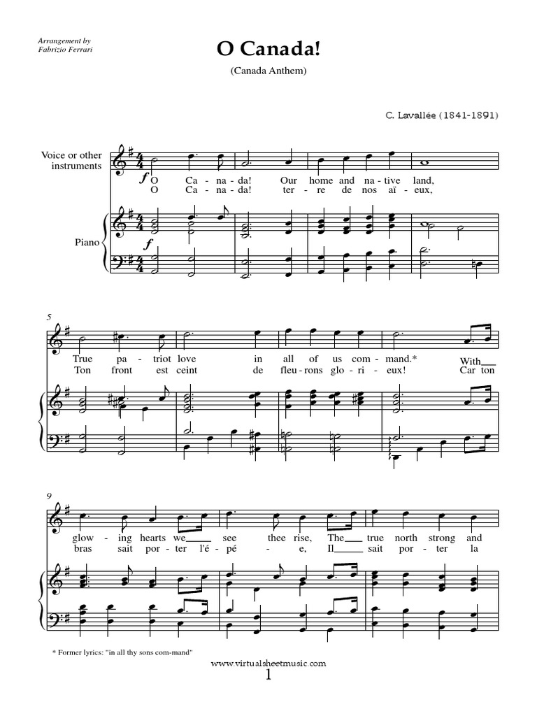1.canadian Anthem | PDF
