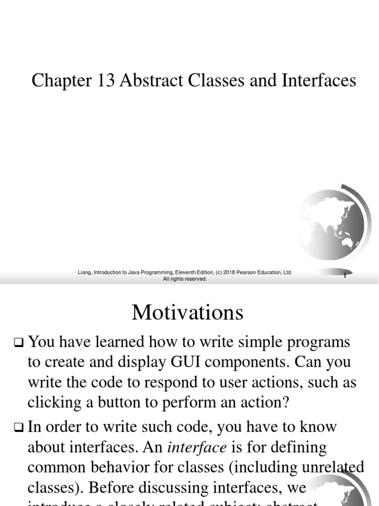 Java Abstract Classes & Interfaces | PDF | Class (Computer Programming) | Method (Computer ...