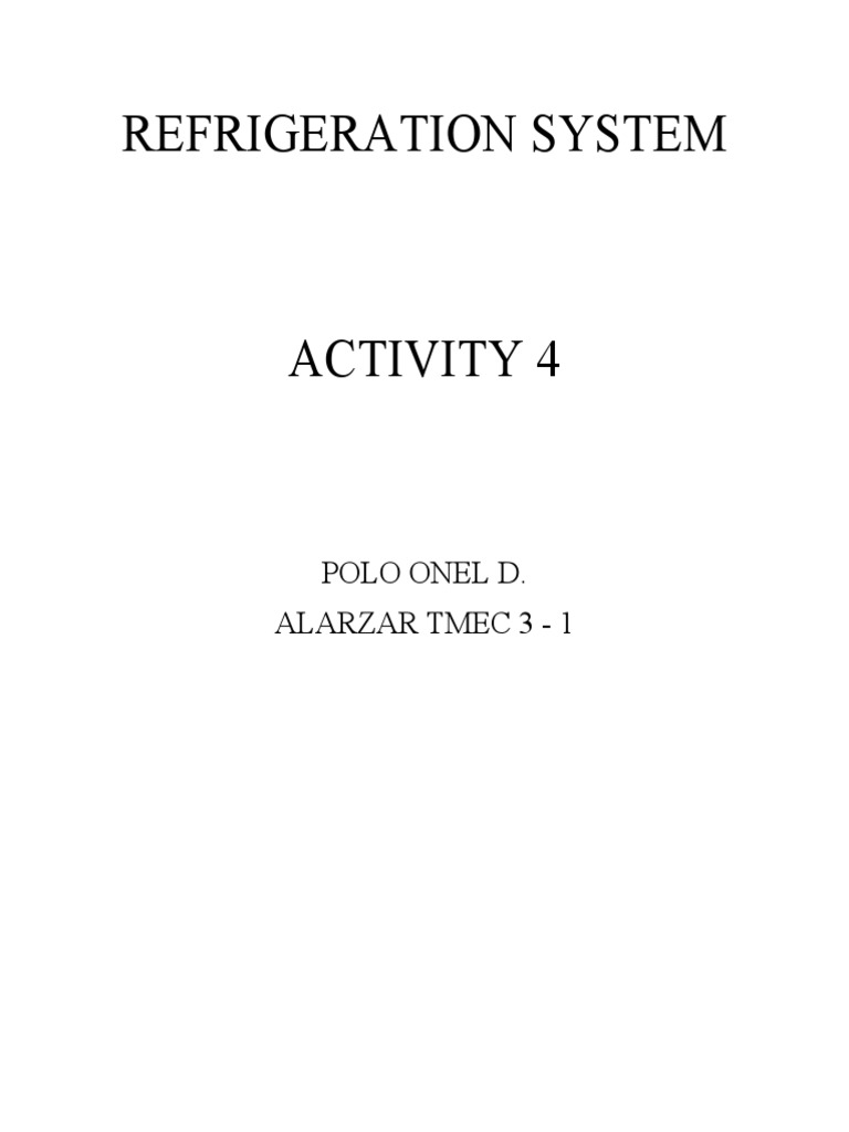 Alarzar Refrigeration Act 4 | PDF | Temperature | Building Engineering