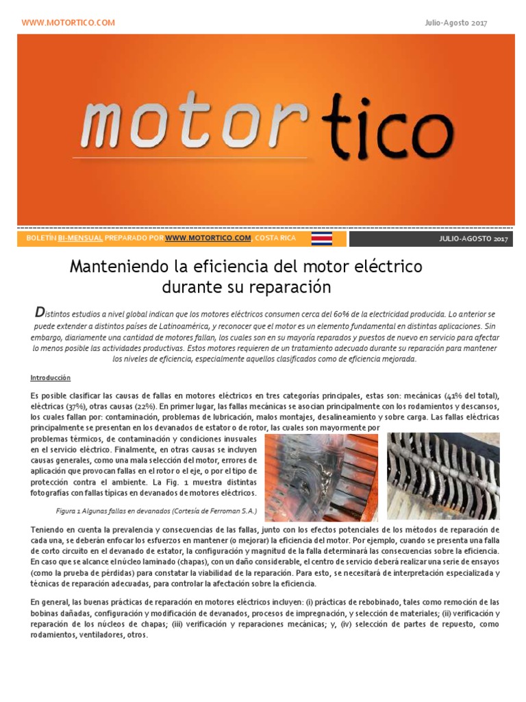 2017 JUL-AGO - Efectos de La Reparacion Sobre Eficiencia en Motores (1 ...