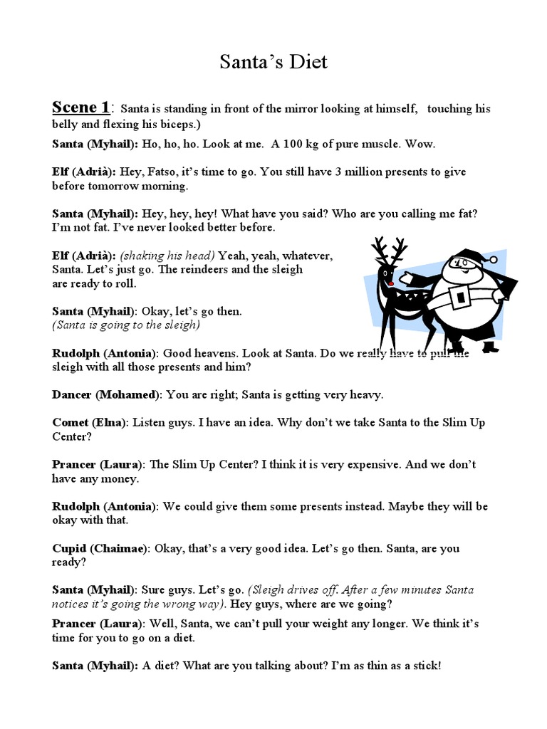 Santa's Diet | PDF | Santa Claus's Reindeer | Foods