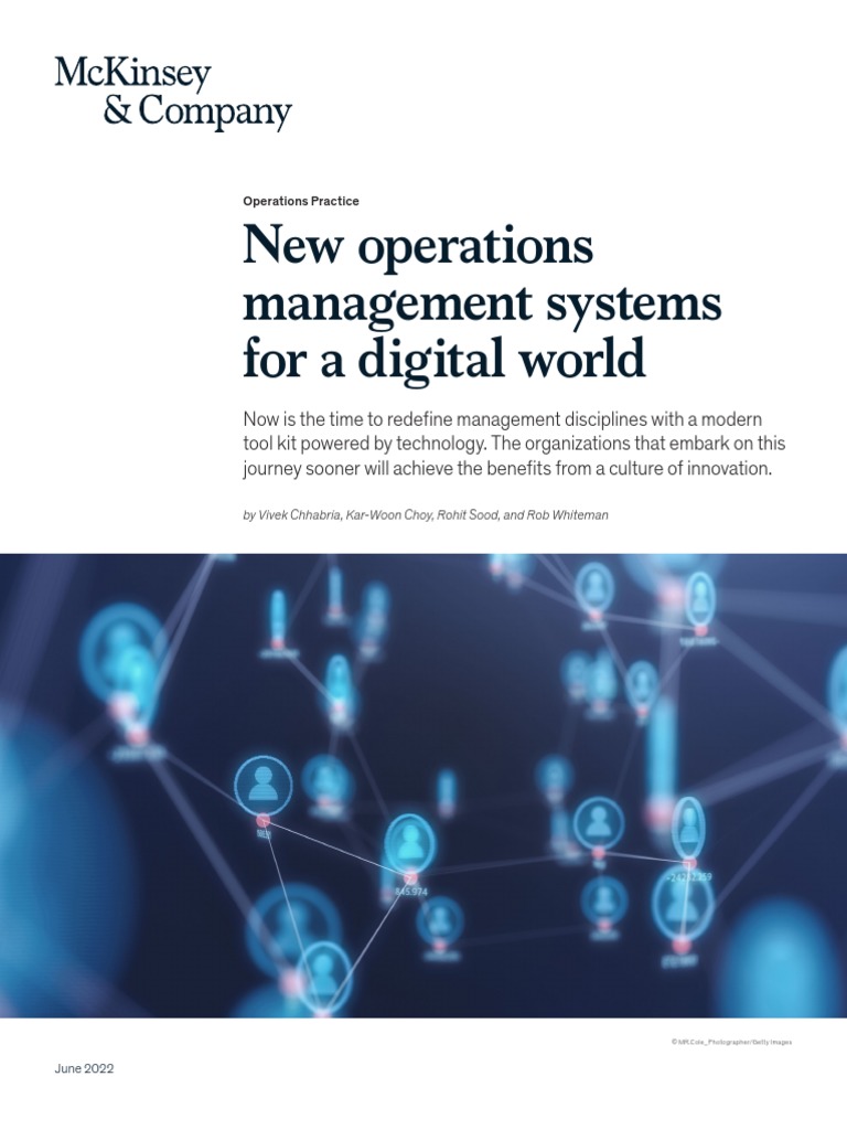 New Operations Management Systems For A Digital World Final | PDF ...