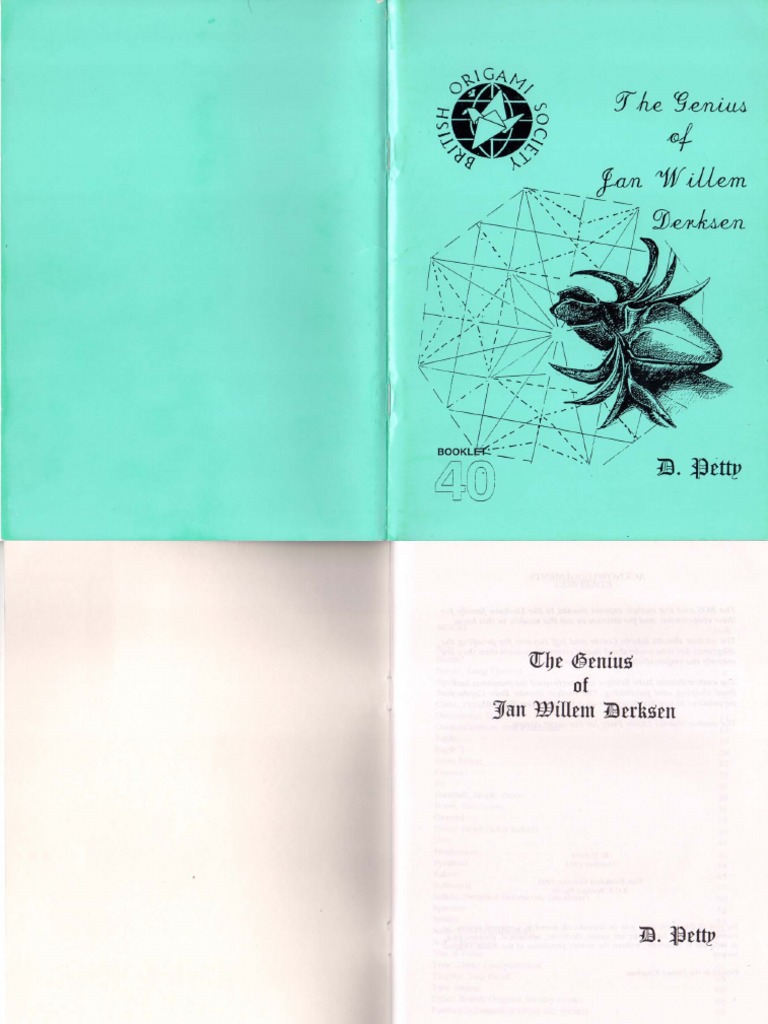 British Origami Society BOS Booklet 040 | PDF