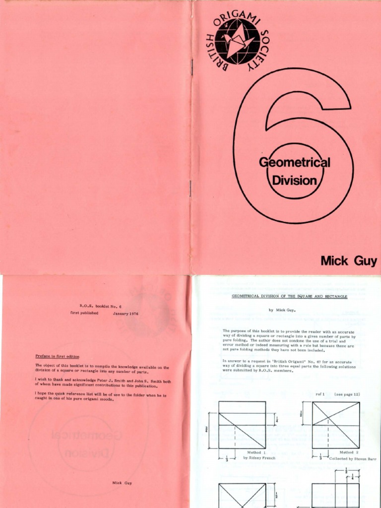British Origami Society BOS Booklet 006 | PDF