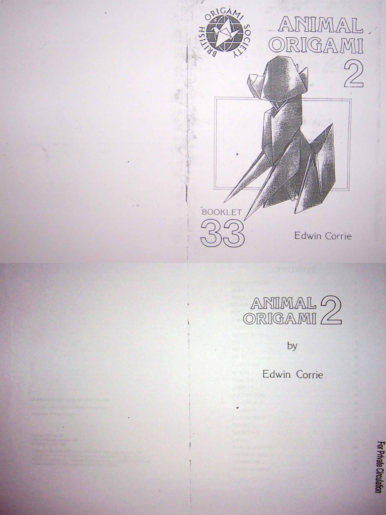 British Origami Society BOS Booklet 033 | PDF