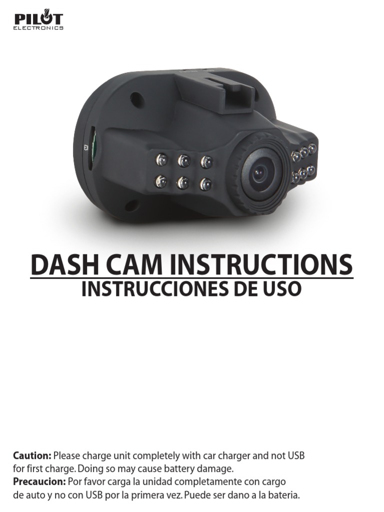 Pilot Dash Cam CL-3002WK UsMan | PDF | Camera | Menu (Computing)