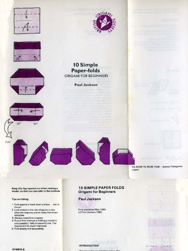 British Origami Society BOS Booklet 099 | PDF