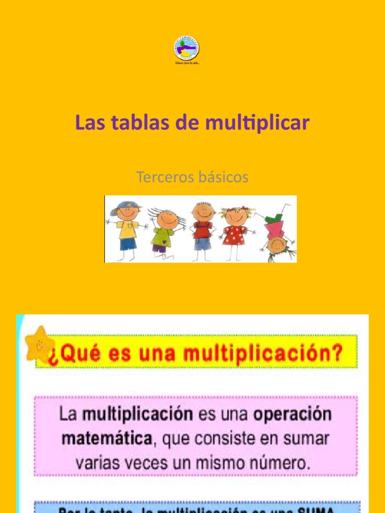 3° PPT Tablas de Multiplicar | PDF