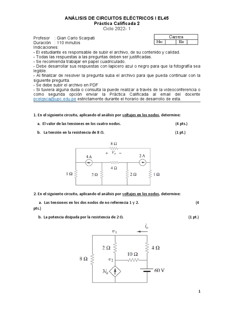 PC2 - 2022-1 El45 | PDF