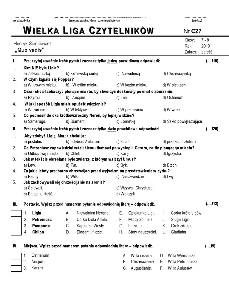 C27 Quo Vadis Pyt | PDF