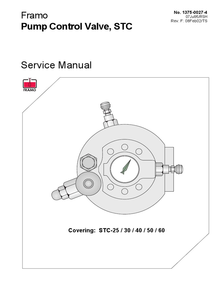 STC Pump Control Valve Service Manual | PDF | Valve | Pump