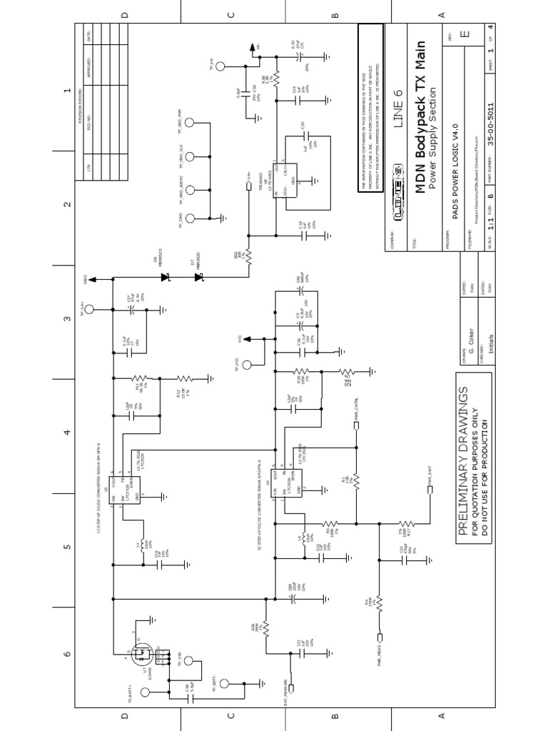 Line6 Wireless Schematic | PDF