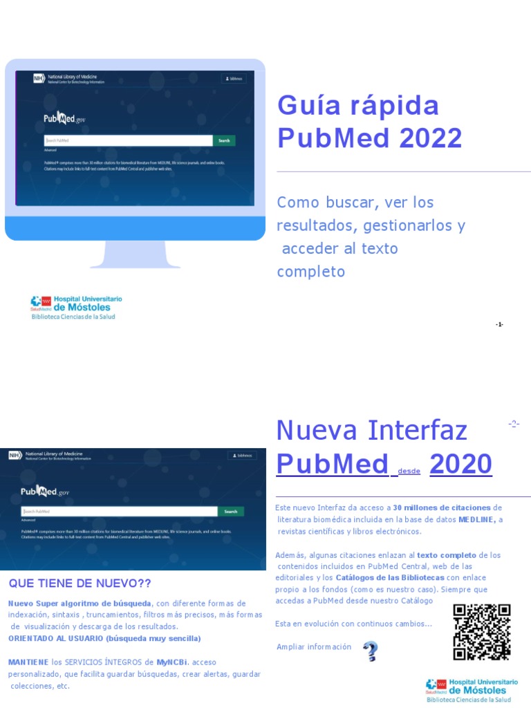 Guia Rapida Pubmed 2022 | PDF | Pub Med | Gestión de datos