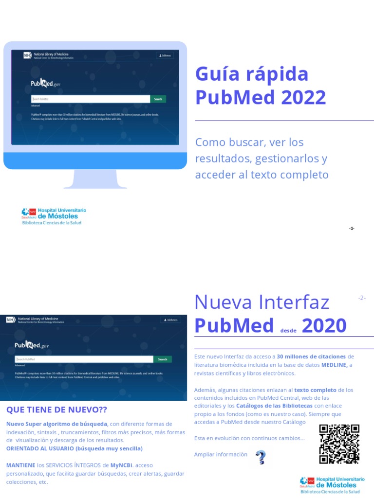 Guia Rapida Pubmed 2022 | PDF | Pub Med | Bases de datos en línea Guia Rapida Pubmed 2022 | PDF | Pub Med | Bases de datos en línea