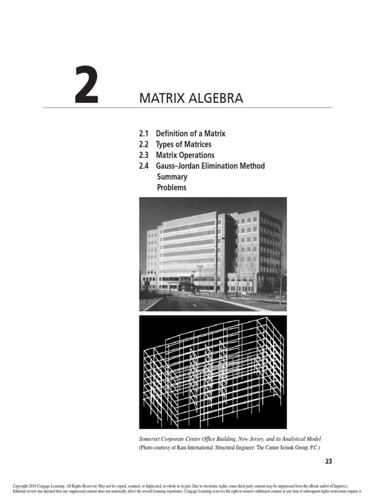 Matrix Algebra Review Pdf Matrix Mathematics Algebra