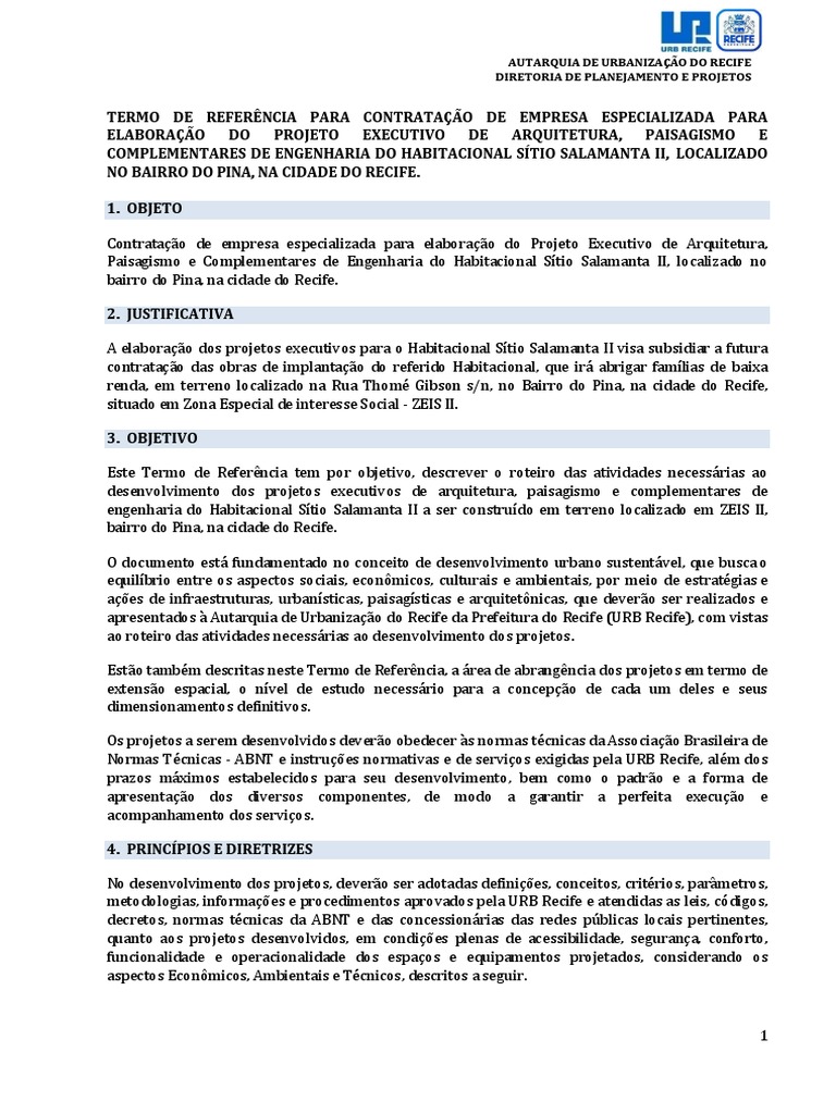 5-Anexo Vii-Termo de Referencia | PDF | BIM | Cidade