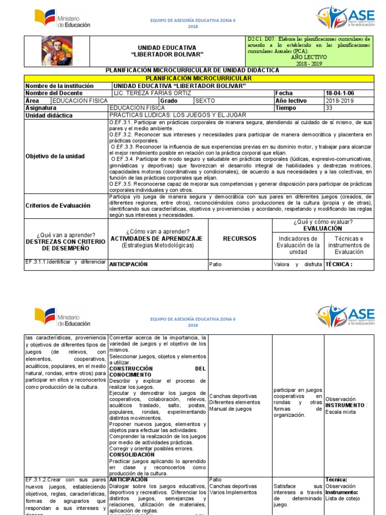 Pud 1-2 Eeff | PDF | Evaluación | Aprendizaje
