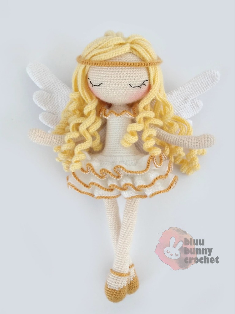 Hermoso Angel A Crochet | PDF | Crochet | Needlework