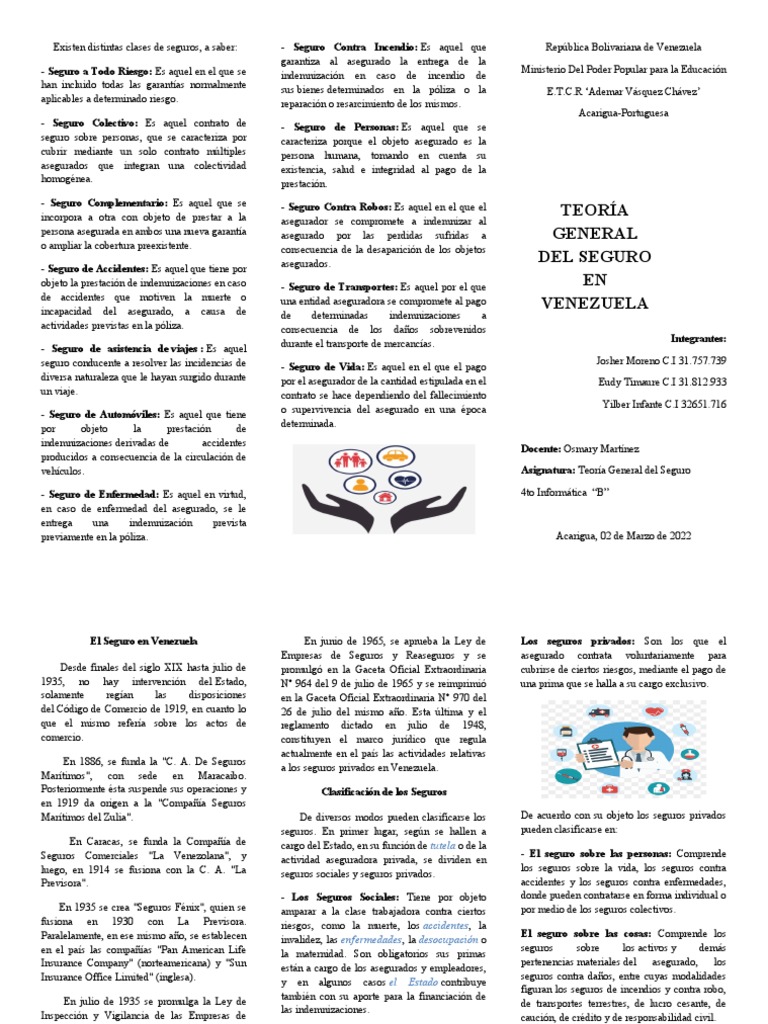 Triptico | PDF | Seguro | Póliza de seguros