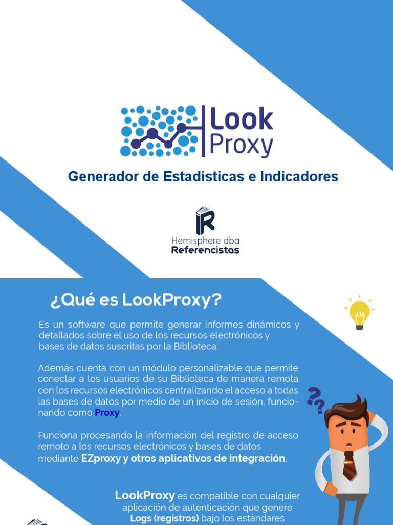 Brochure Lookproxy | PDF | Bases de datos | Usuario (informática)