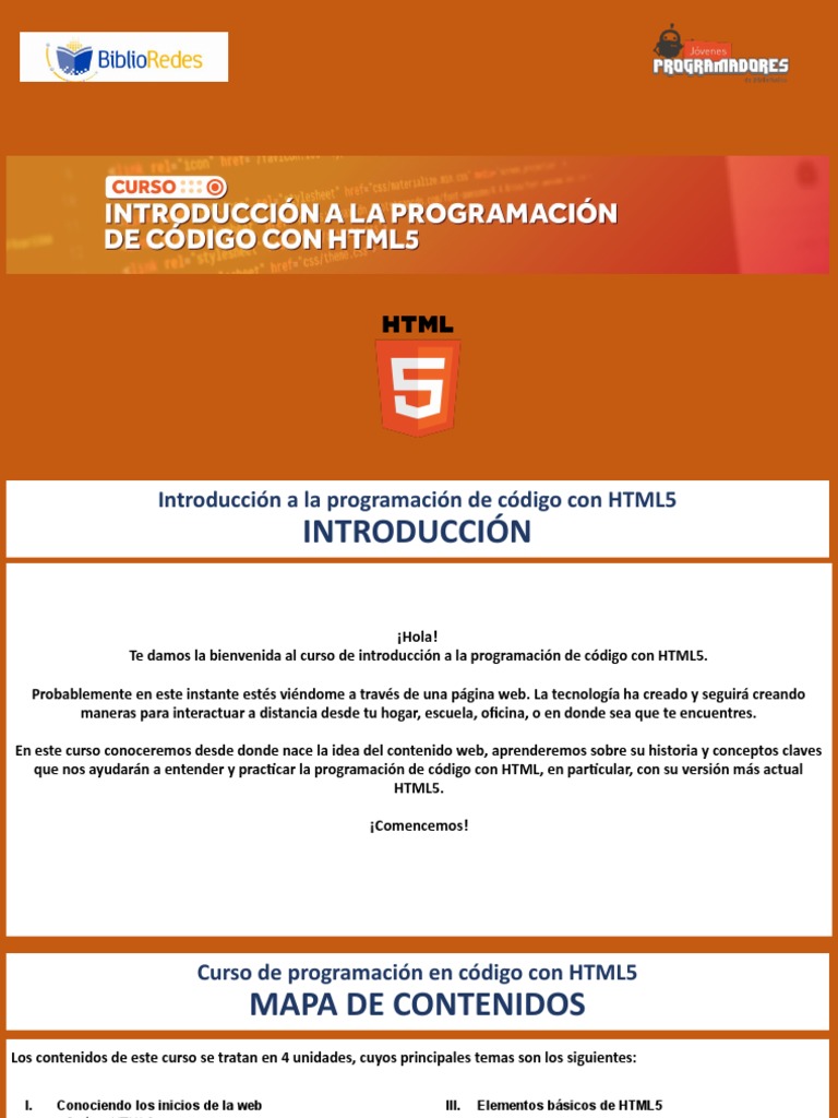 Sesión 1 HTML5 | PDF | HTML | Red mundial