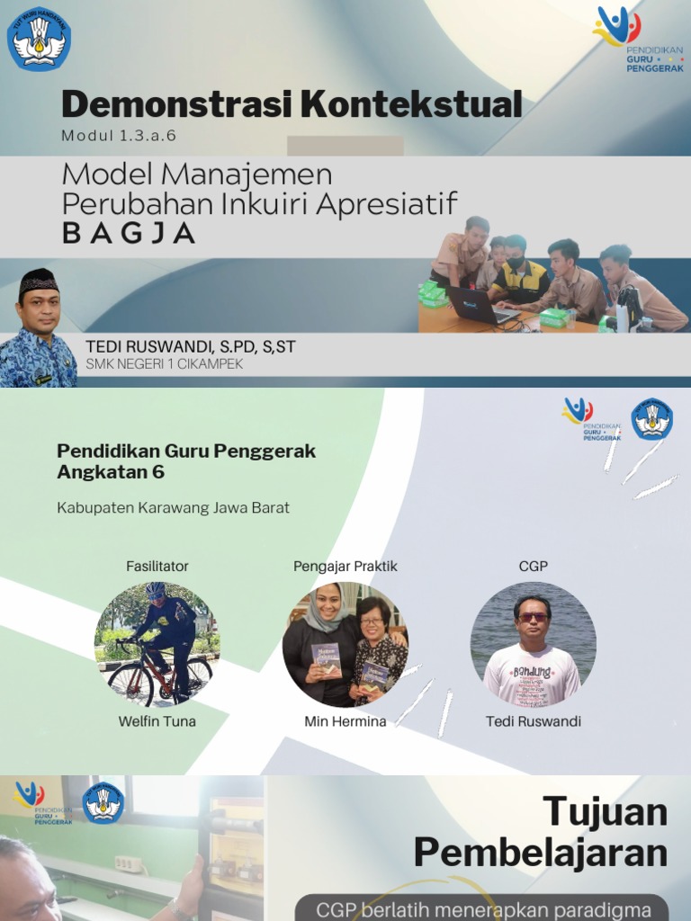 Demonstrasi Kontekstual Modul 1.3 IA Dan Bagja | PDF
