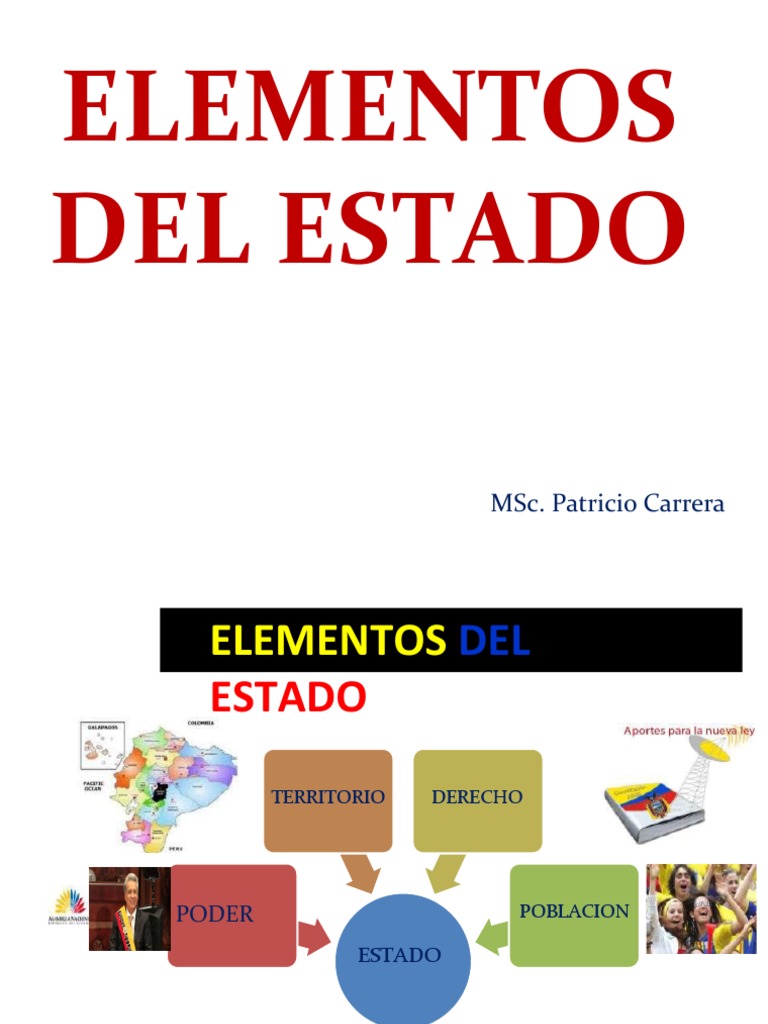 Elementos Del Estado | PDF | Separación de poderes | Estado (política)