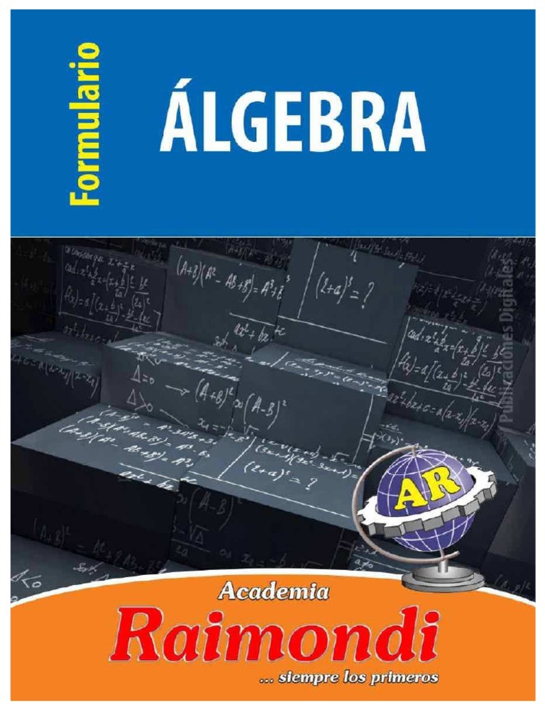 PDF Formulario Algebra Raimondipdf Compress | PDF