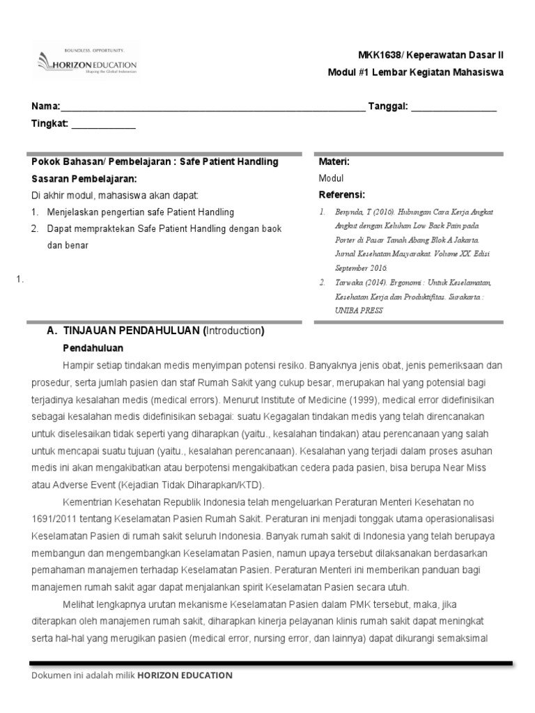 Safe Patient Handling | PDF | Komputer
